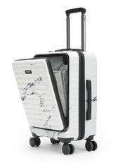 StarkPro | Marble Print | Cabin Hard Luggage