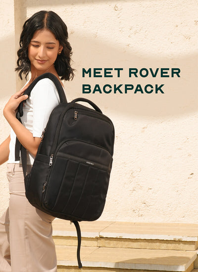 Rover Backpack | Black | Everyday Laptop Backpack