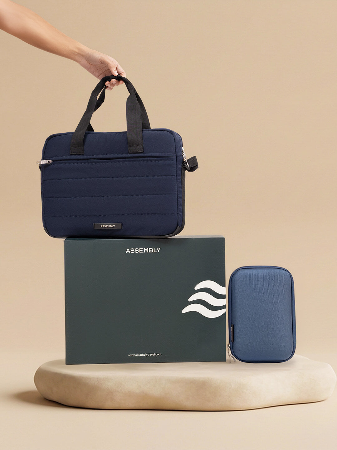 Assembly Unisex Gift Combo | Blue | Laptop Messenger Bag & Tech ...