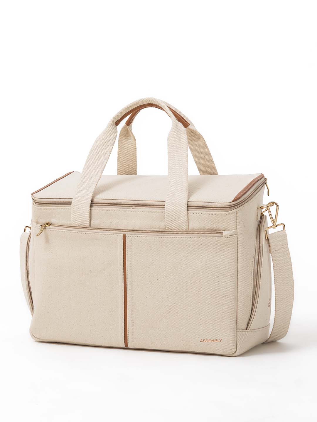 Iris Duffle | Beige | 25L Travel & Work Bag with Detachable Straps ...