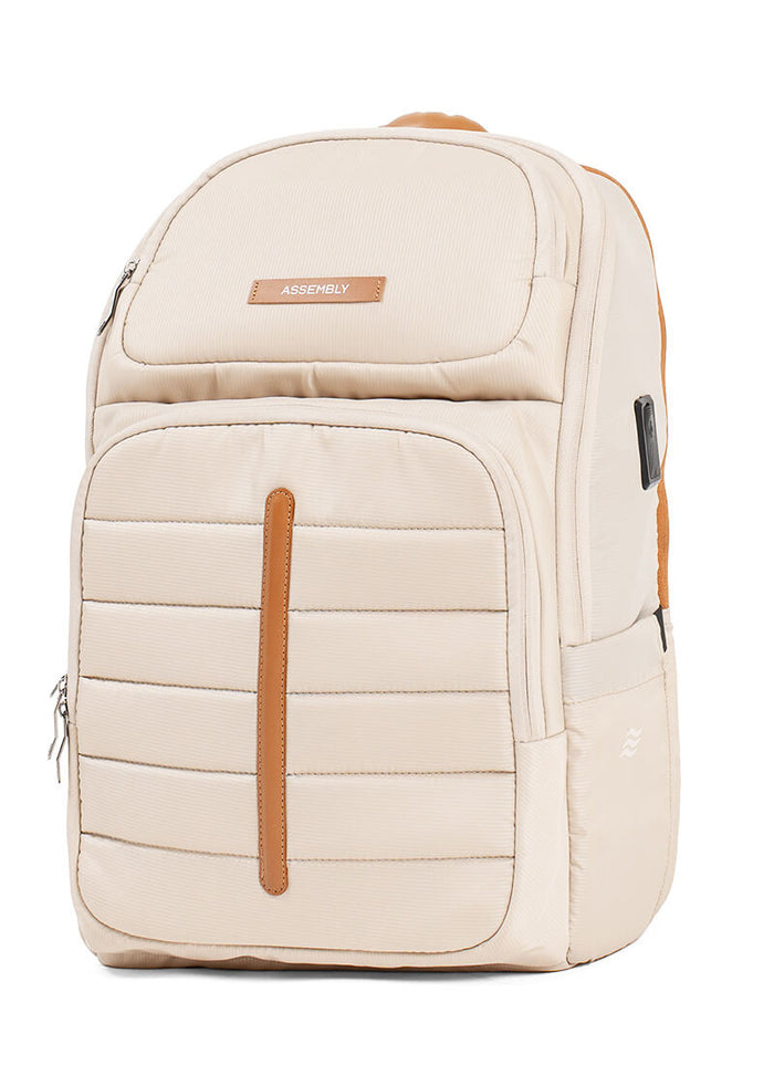 Odyssey Backpack | Beige | Everyday Laptop Backpack
