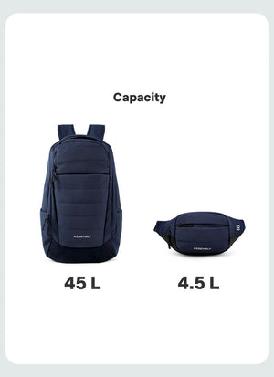 Float Backpack & Fanny Combo | Cobalt | Premium Backpack & Crossbody B