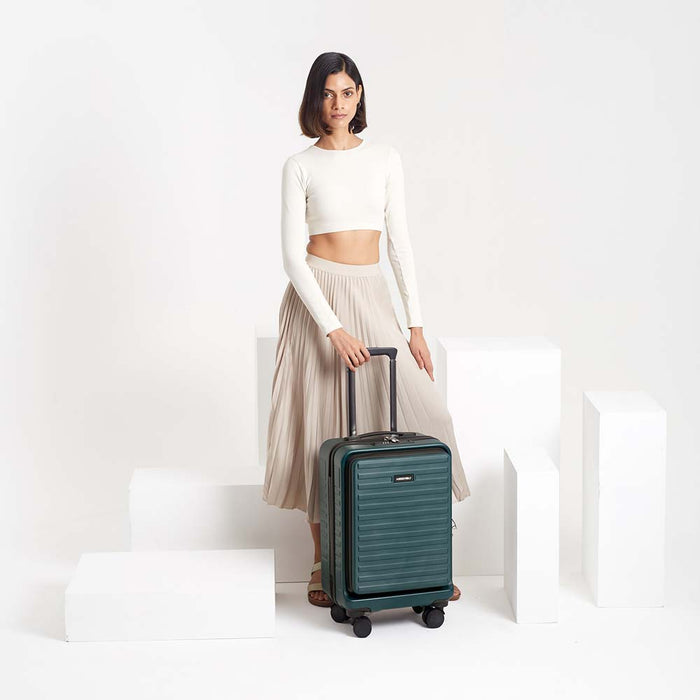 StarkPro | Green | Cabin Hard Luggage | Buy Cabin Hard Luggage Online ...