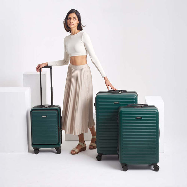 StarkPro Combo | Green | Set of 3 Luggage | Buy Set of 3, Cabin + Check ...