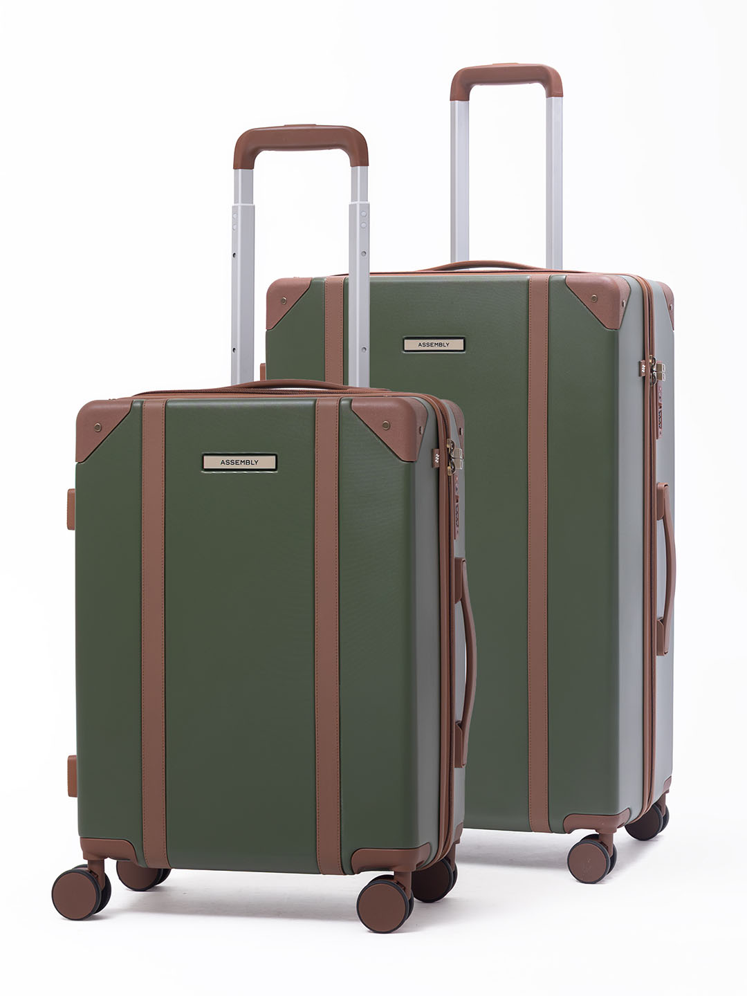 Vintage Combo | Green | Cabin+Medium Hard Luggage | Buy Set of 2, Cabin ...