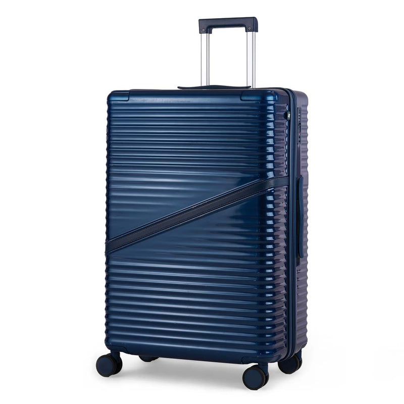 Oblique | Blue | Large Hard Luggage | Buy Check In Hard Luggage Online ...